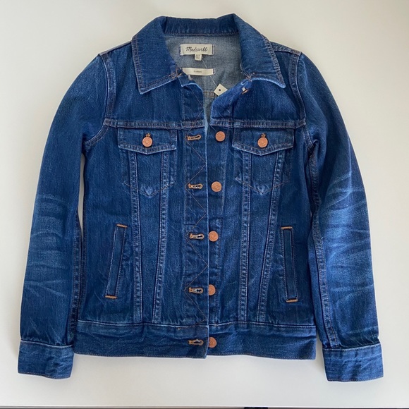 Madewell | Jackets & Coats | Nwt Madewell Classic Denim Jacket Xxs ...